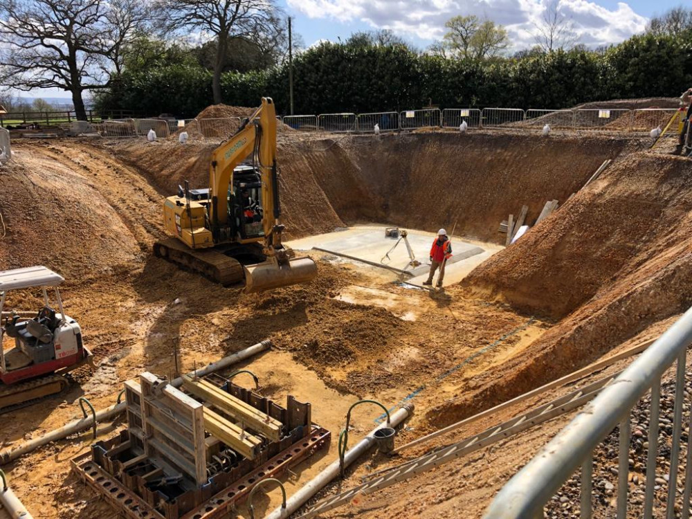 Oaks & Pines Sump Chamber Construction